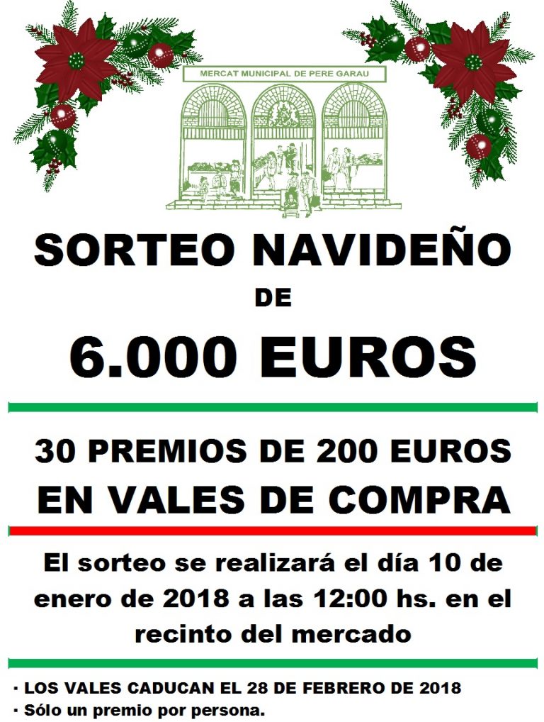 Sorteo de Navidad - Mercat Pere Garau